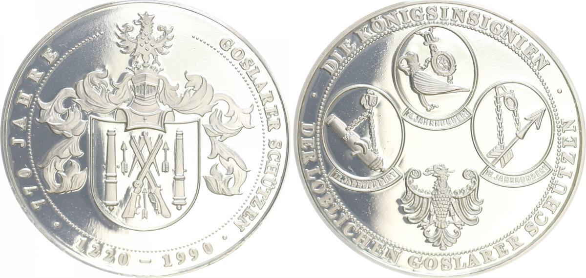 Deutschland 1990 Goslar 770 Jahre, Schützenmedaille Proof | MA-Shops