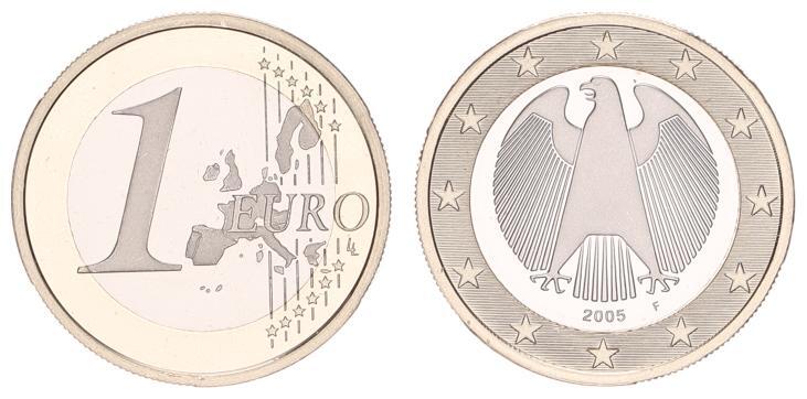 xxx Deutschland Deutschland 1 Euro 2005 F PP Proof | MA-Shops