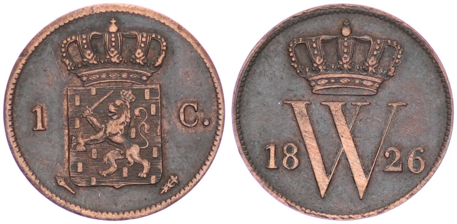 Niederlande - 1 Cent 1826 EF | MA-Shops