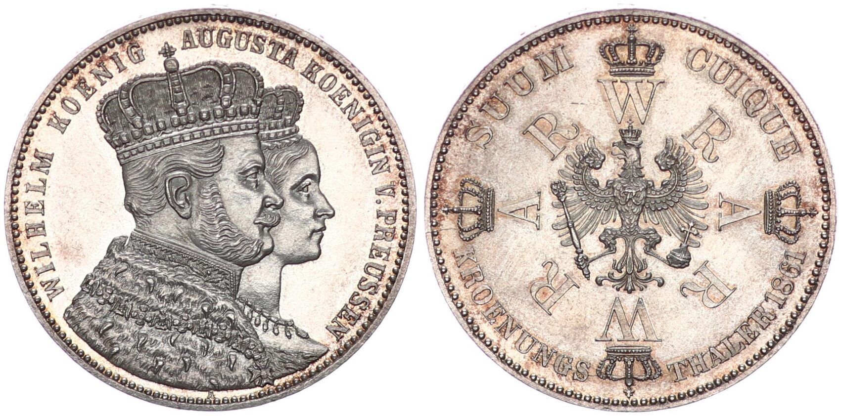 Preußen - Altdeutschland 1 Taler 1861 A Preußen Krönungstaler 1861 ...