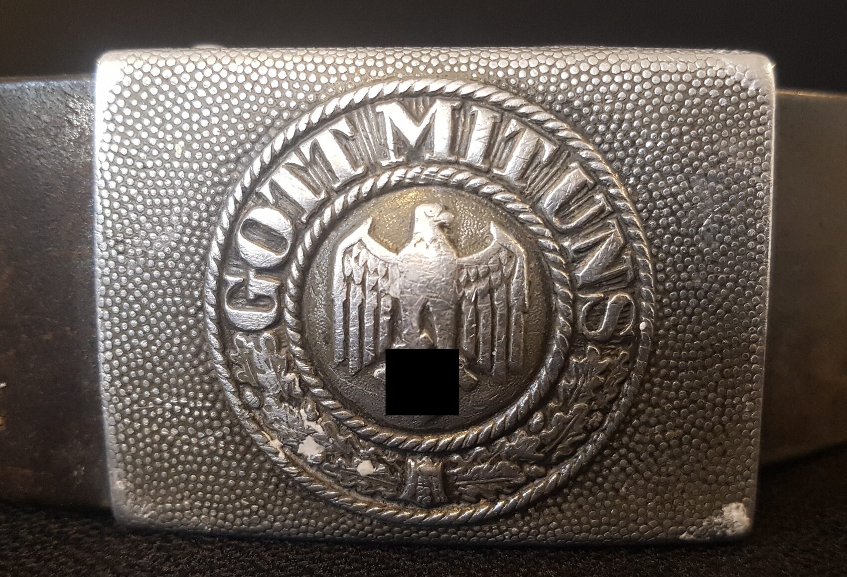 Deutschland /3. Reich Polizei Kasten Koppelschloss Gott mit uns, mit ...