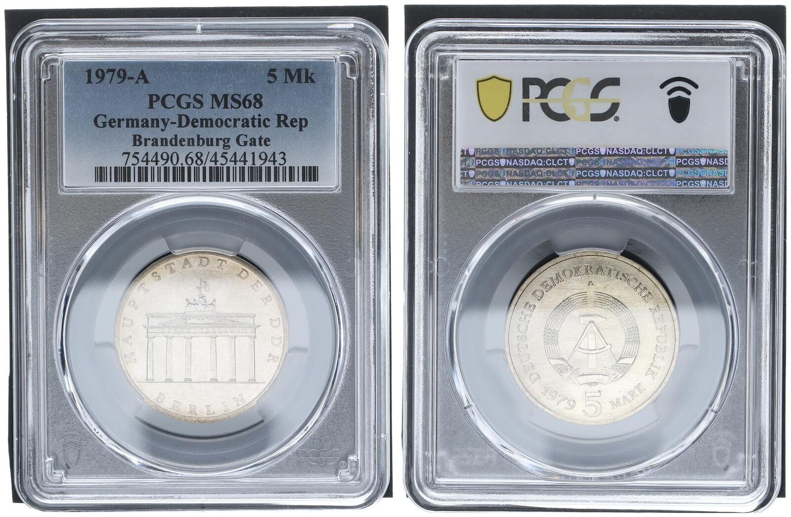 Germany-Democratic Rep 1979-A DDR 5 Mark Brandenburger Tor 1979 A ...