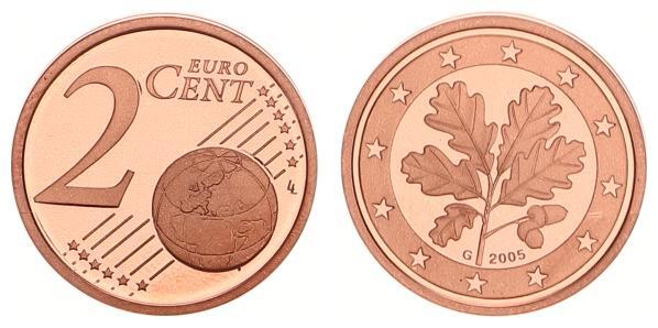 Deutschland 2 Cent 2005 G PP Proof | MA-Shops