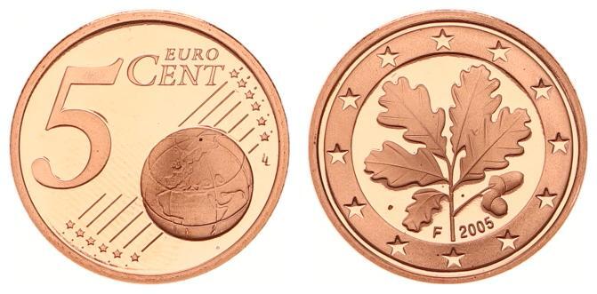 Deutschland 5 Cent 2005 F PP Proof | MA-Shops