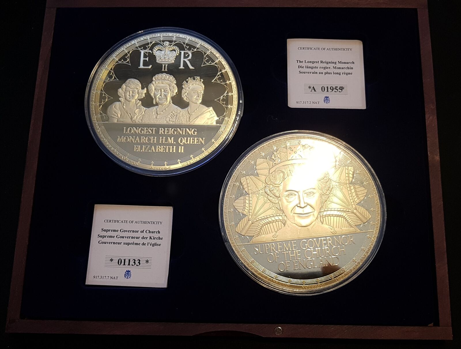 Grossbritannien 2 Stück 2016 Supreme Governor of Church, The Longest ...