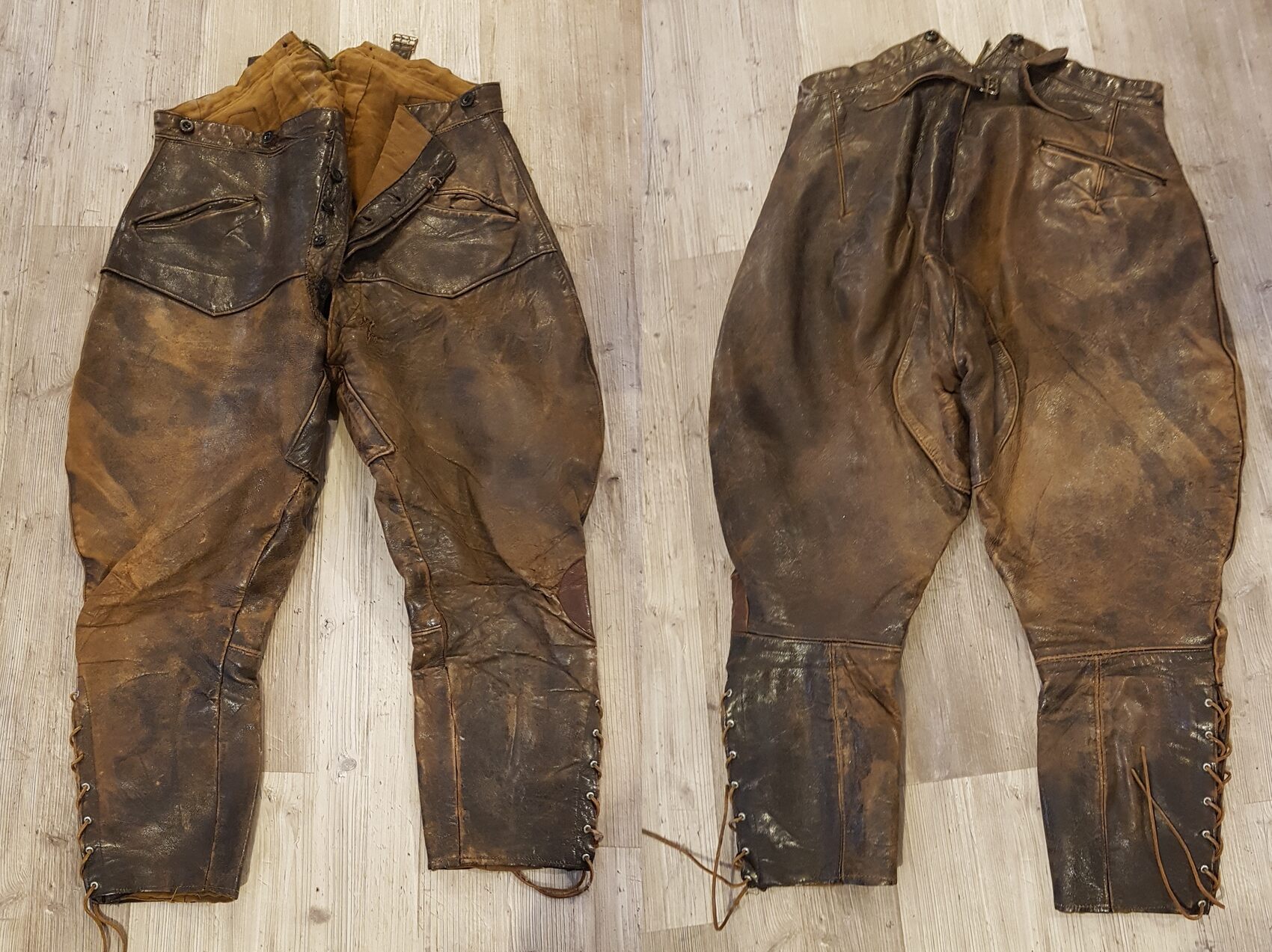 3. Reich Lederhose für Wehrmacht/Kriegsmarine guter Zustand | MA-Shops