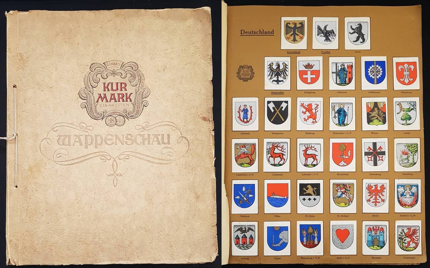 Weimar Sammelbuch 1929 Kur Mark Cigaretten Wappenschau gebrauchter ...