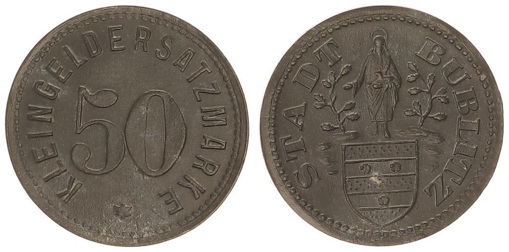 1917 Bublitz / POLEN; 50 Pfennig, aEF | MA-Shops