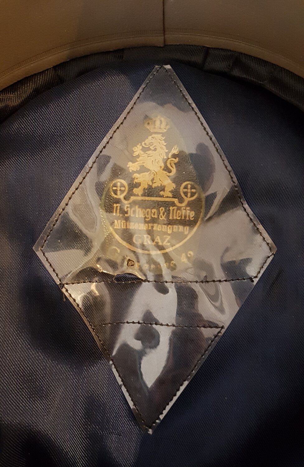 3. Reich Luftwaffe Schirmmütze für Offiziere Hersteller Schega TOP ...