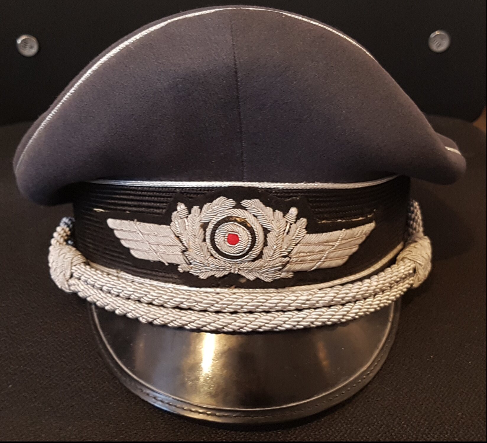 3. Reich Luftwaffe Schirmmütze für Offiziere Hersteller Schega TOP ...