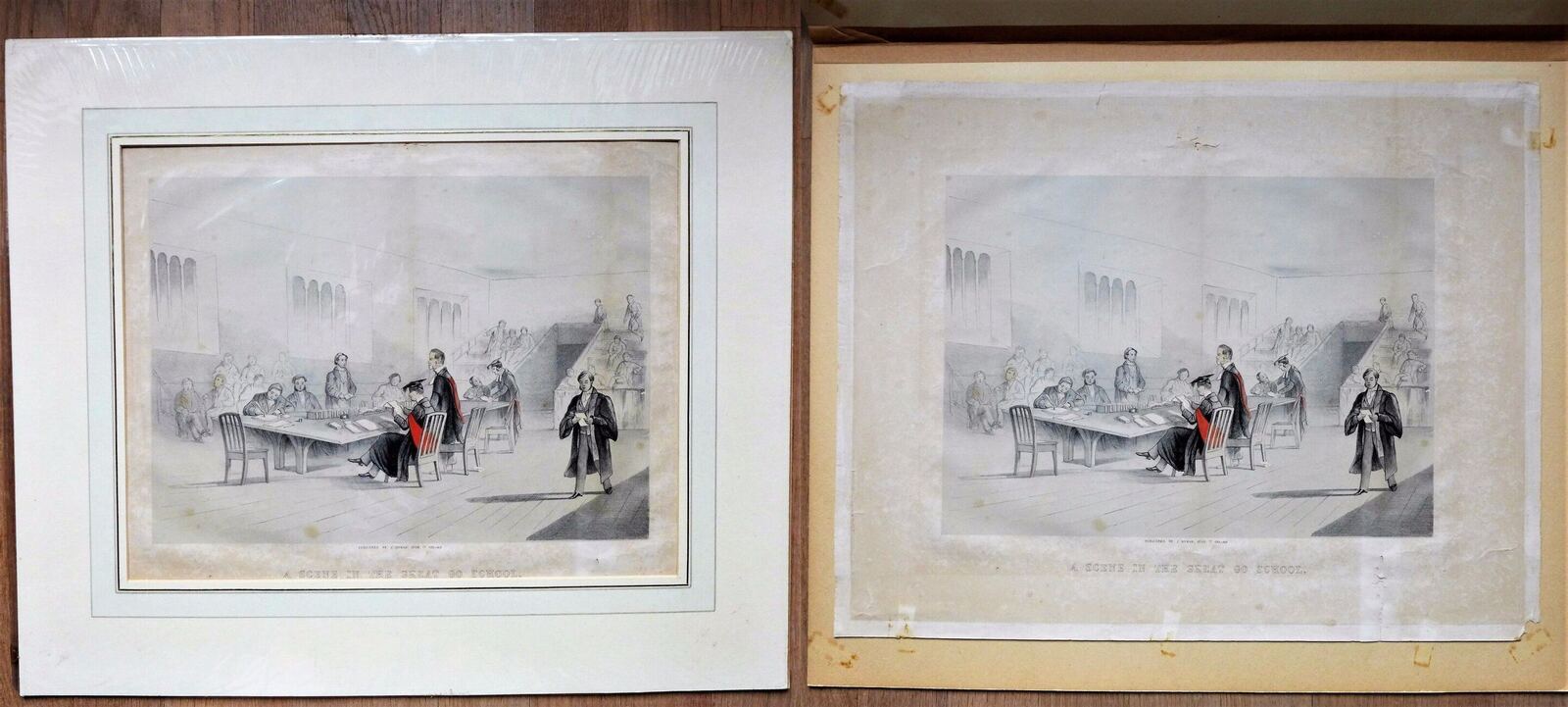 Großbritannien Bild ca 1850 SCENE in the GREAT GO SCHOOL - Studenten in ...