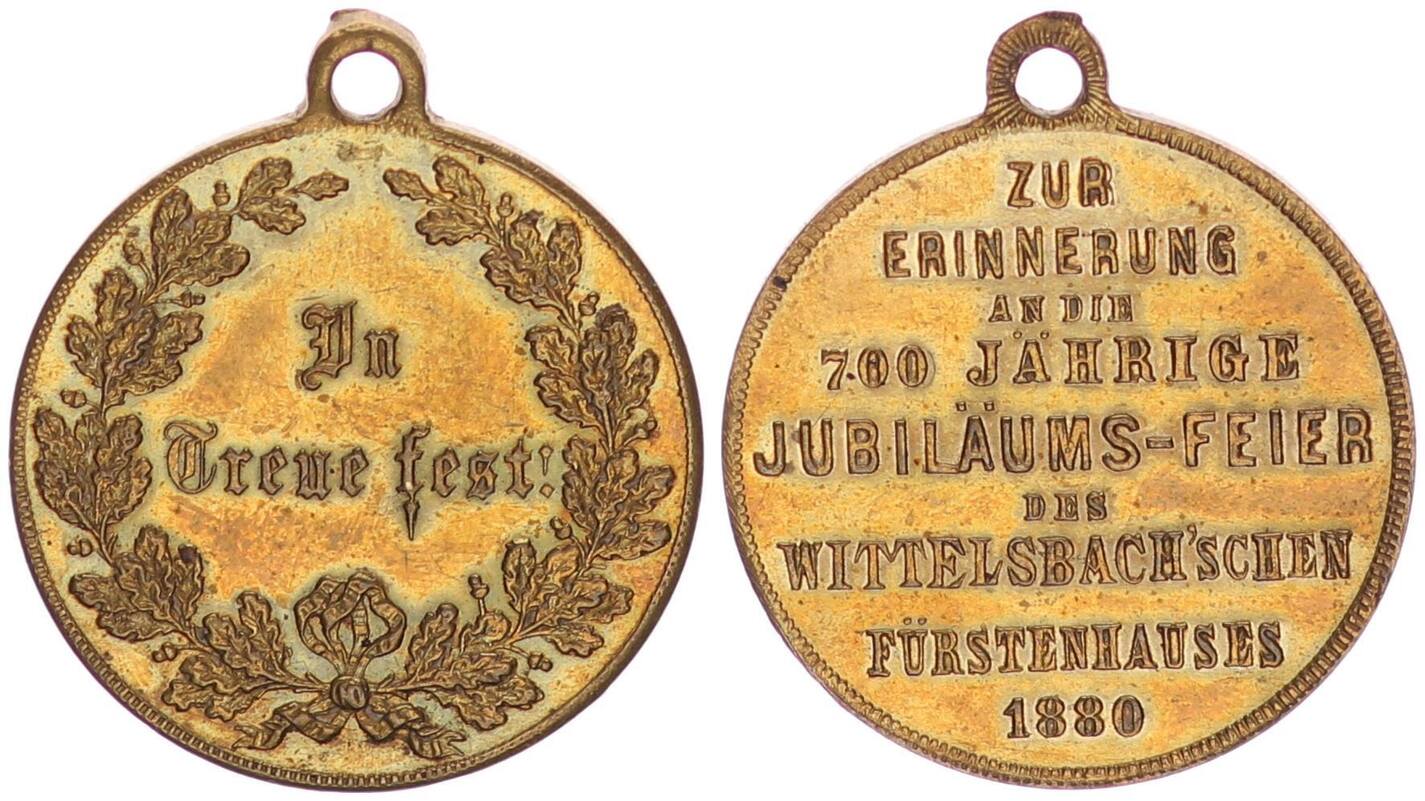 Deutschland Medaille 1880 In Treue fest EF | MA-Shops