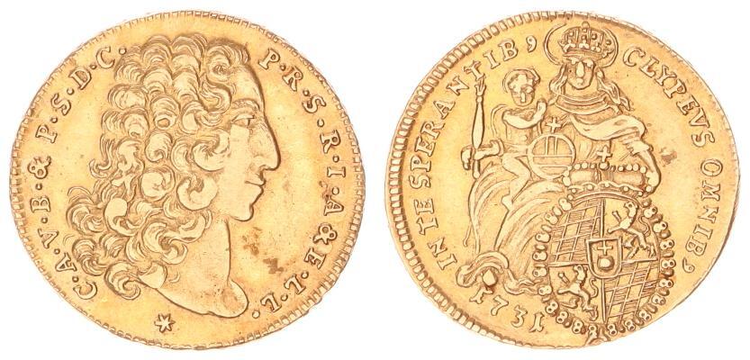 Bayern/Königreich Bayern 1 Karolin Karl Albrecht 1731 Gold (1726-1745 ...