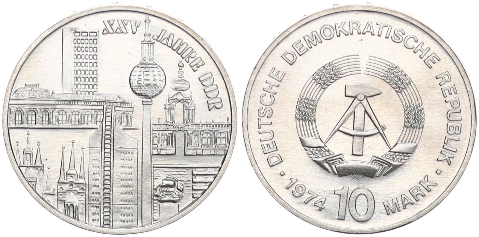 DDR 10 Mark 1974 Städtemotiv CH UNC | MA-Shops