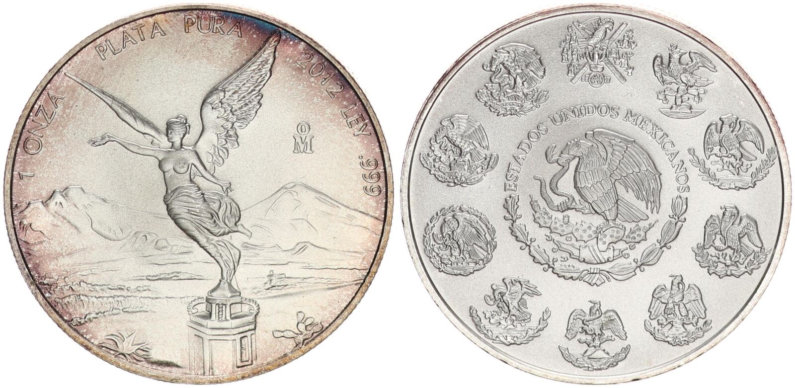 2012 Mexiko Libertad 1 Unze Silber CH UNC, Patina | MA-Shops