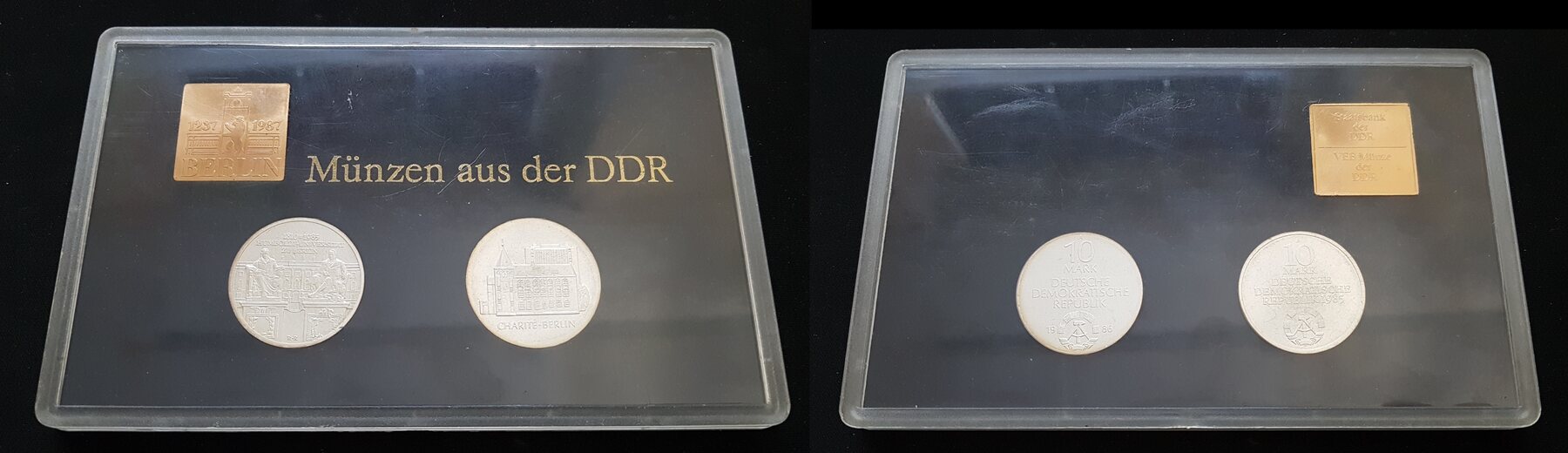 DDR 2x 10 Mk 1986 Thematischer Satz Berlin BU | MA-Shops