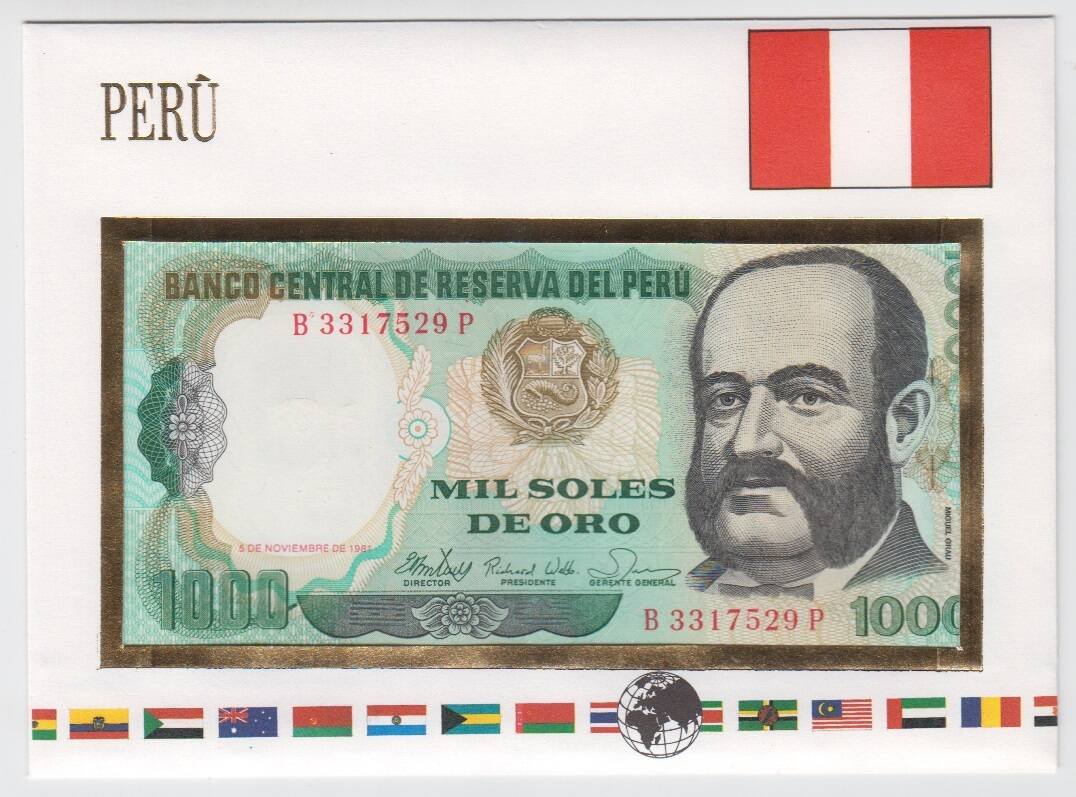 Peru, 1000 Soles de Oro Geldschein GEM UNC | MA-Shops