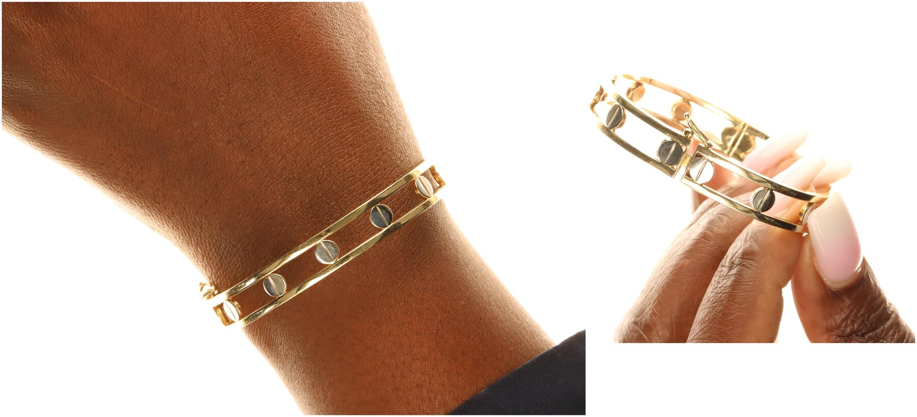 Italy 585 Gold Armband ca. 6cm breit | MA-Shops