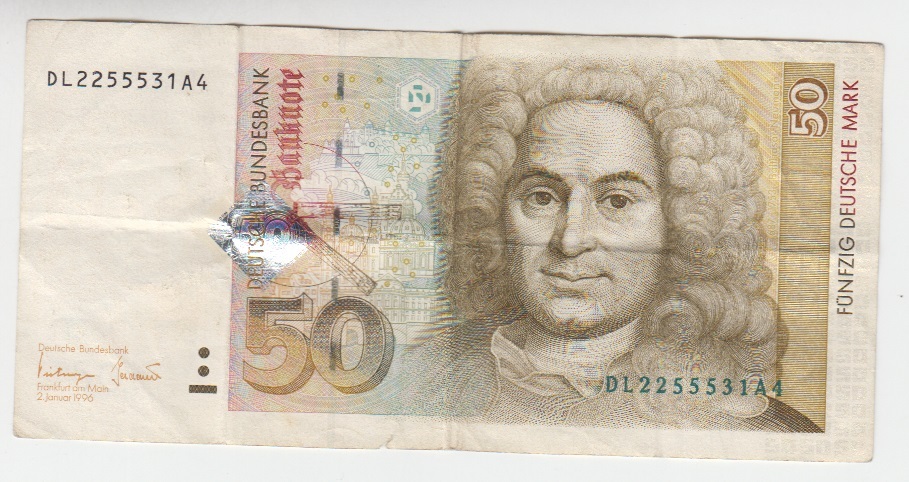 Deutschland 50 Mark 50 DM Banknote 1996 F | MA-Shops