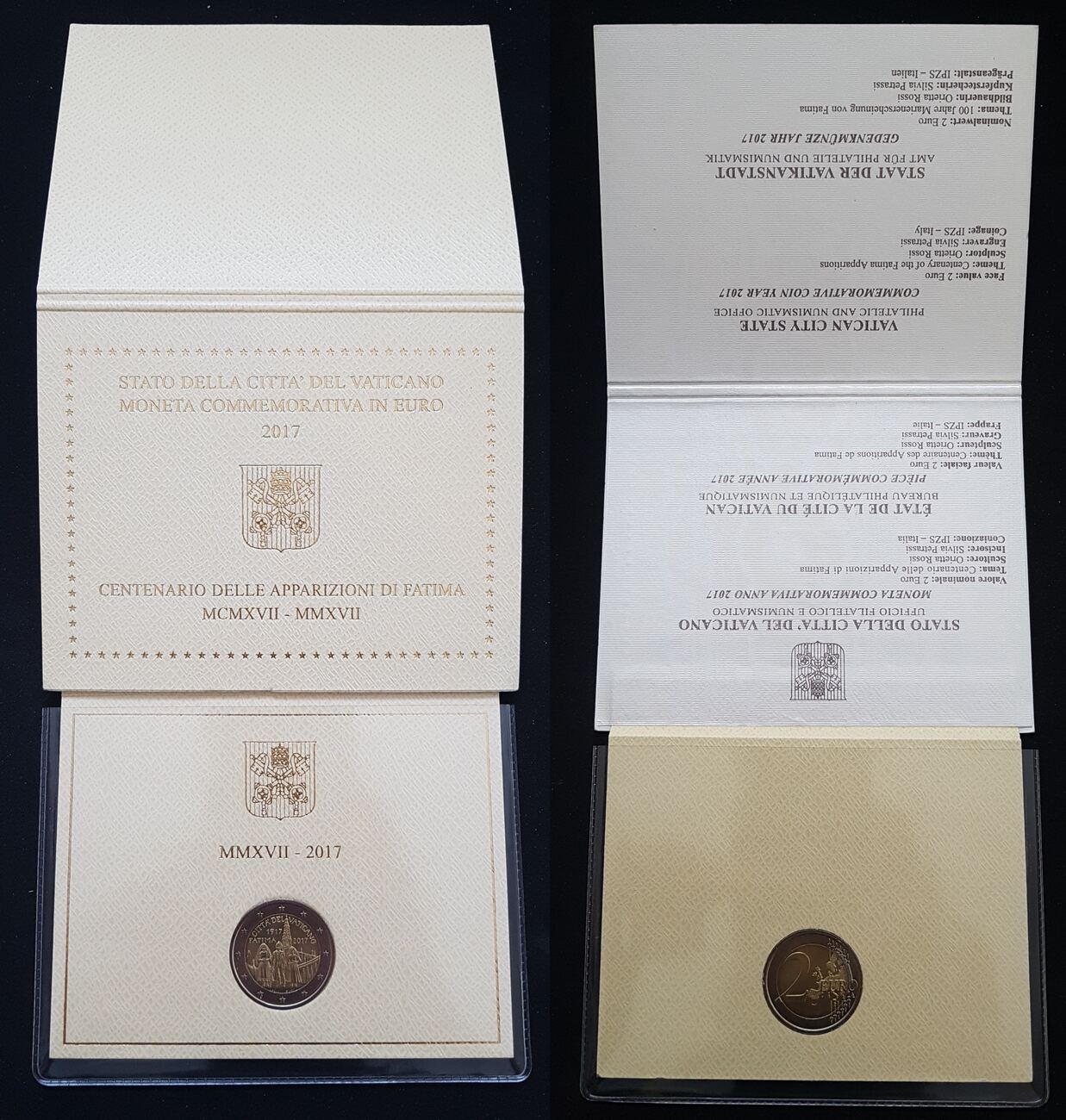 Vatikan 2€ 2017 100. Jahre Marienerscheinung von Fatima CH UNC. | MA-Shops