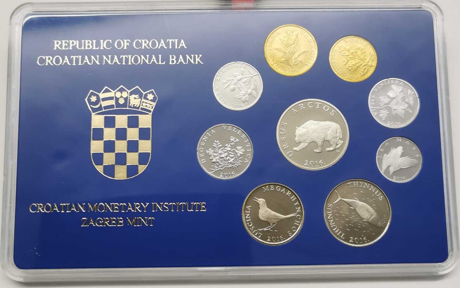 Kroatien 8 88 Kuna 2016 Kursmünzensatz Nur 1 000 Stück Proof Ma Shops