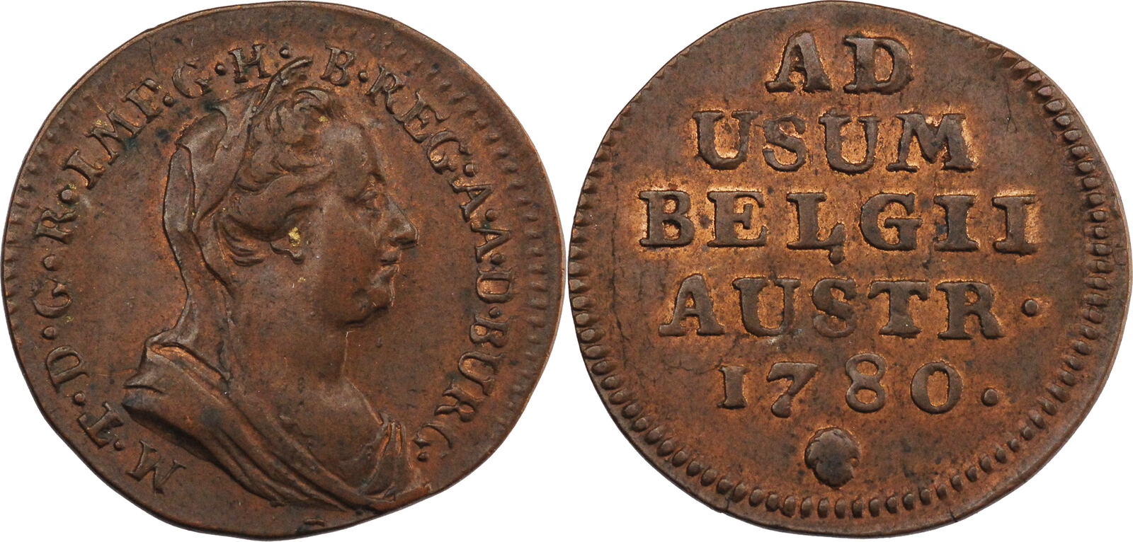 Pays-Bas Autrichiens Brabant Marie Thérèse Liard 1780 EF | MA-Shops