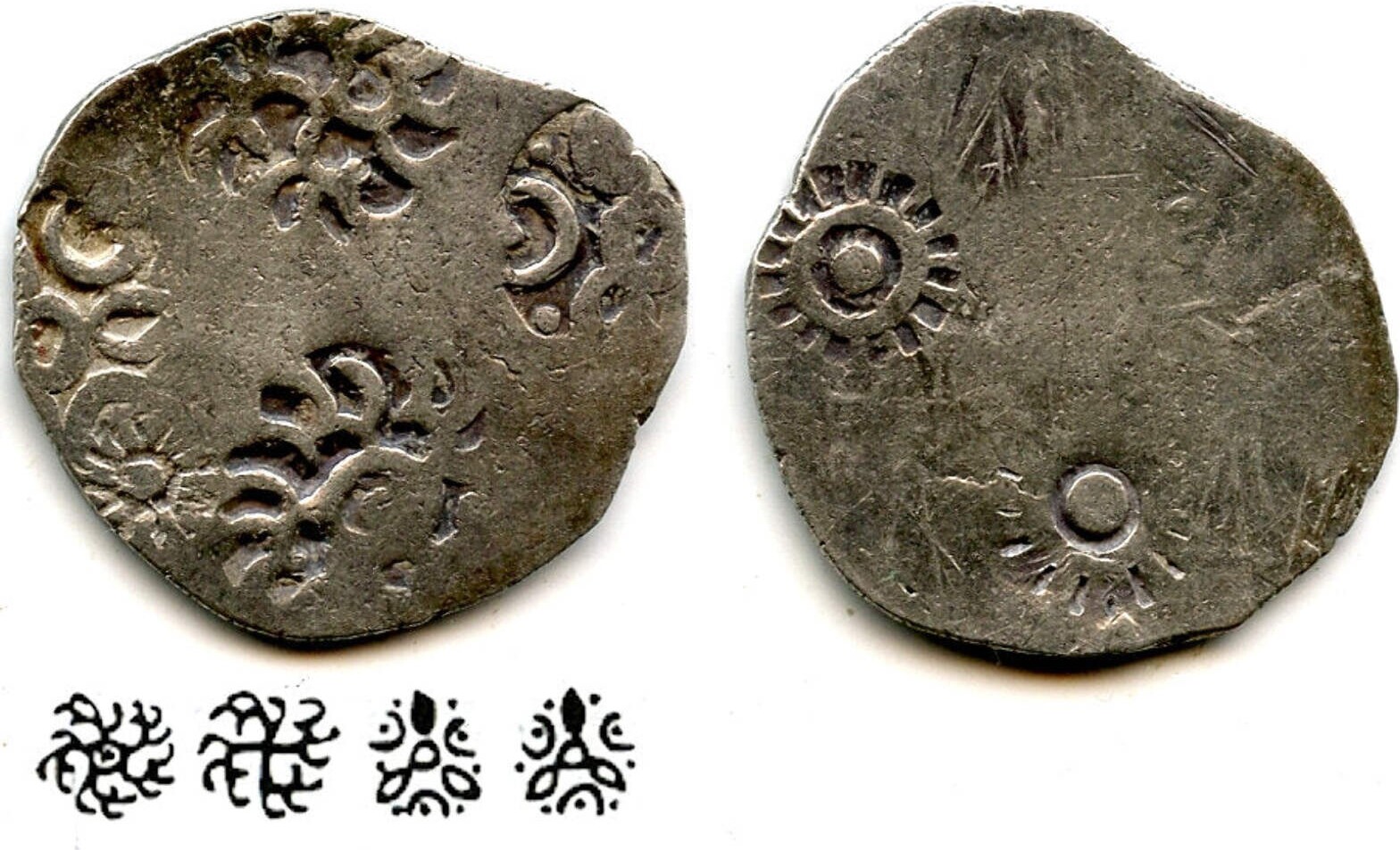 Antike Rare silver vimshatika, Kashi Janapada under Kasala (c.525-475 ...