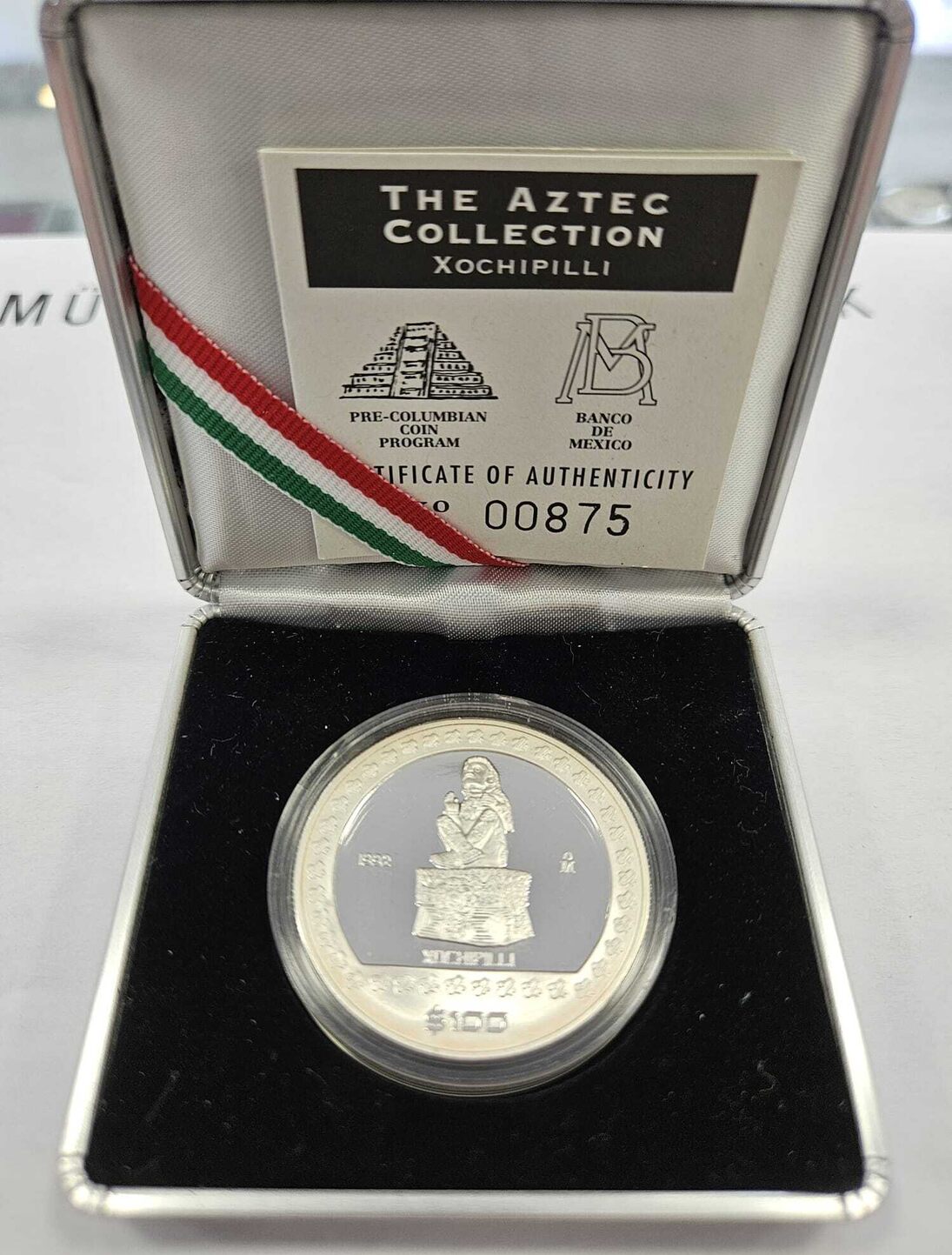 Mexiko 100 $ 1992 Aztec Collection - Xochipilli Proof | MA-Shops