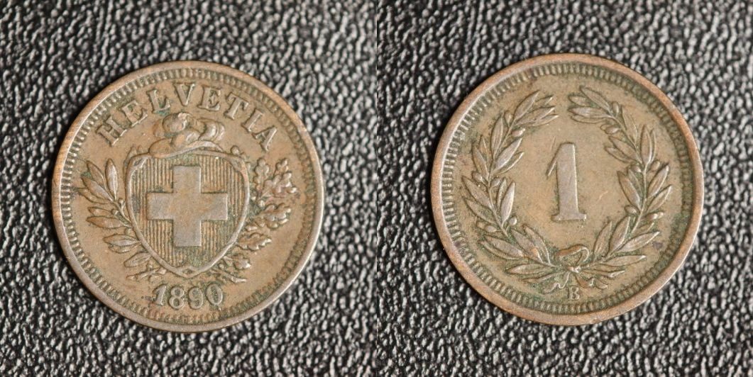 Schweiz 1 Rappen 1890 VF | MA-Shops