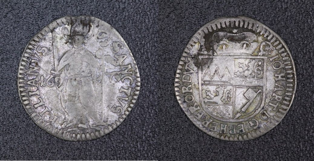 Würzburg Schilling 1673 Johann Hartmann von Rosenbach VF- | MA-Shops