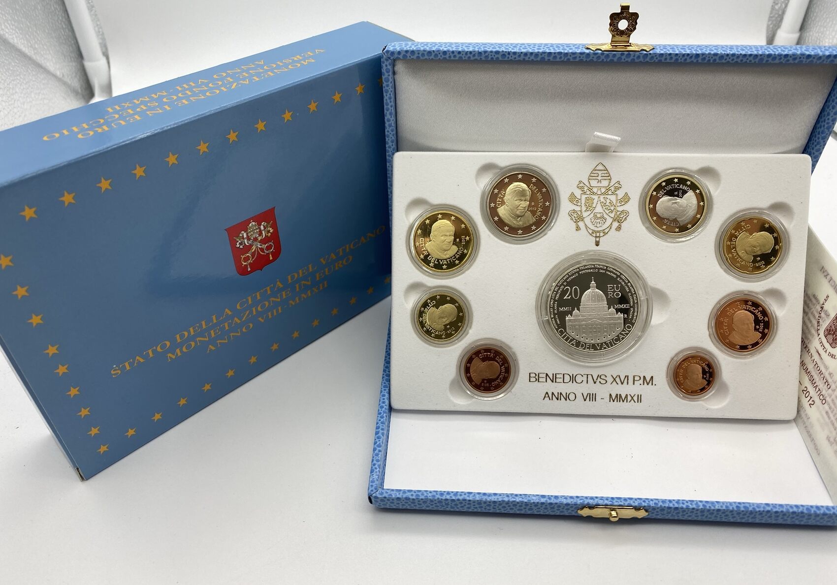 Vatikan 23,88 Euro 2012 Vatican Coin set with 20 Euro Silver Proof | MA ...