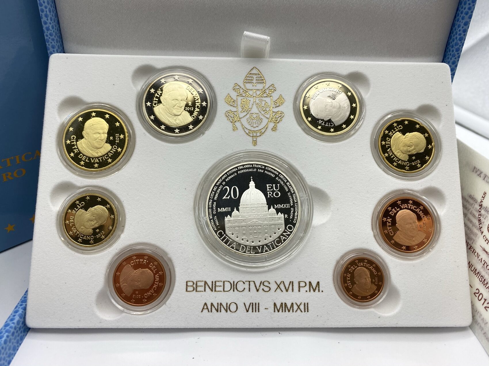 Vatikan 23,88 Euro 2012 Vatican Coin set with 20 Euro Silver Proof | MA ...