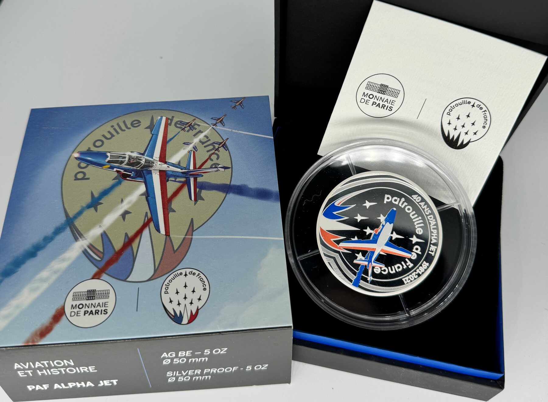 Frankreich 50 Euro 2021 France Aviation and History - Alpha Jet Proof ...