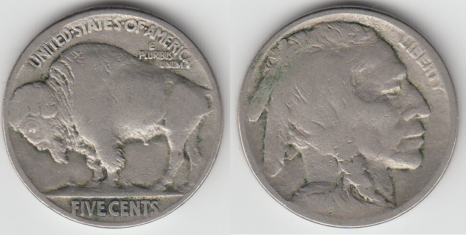 USA 5 Cents 1914, Indian Head / Buffalo, very fine, like scan! VF | MA ...