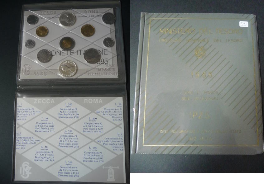 Italien 1888 Lire (11 Münzen) italy official coin set 1985 with 2 ...