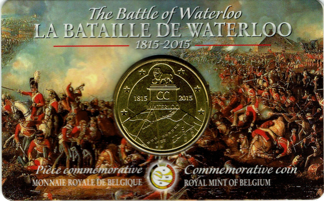 Belgien 2015 commemorative coin, 2 1/2 Euro "battle of waterloo" in ...