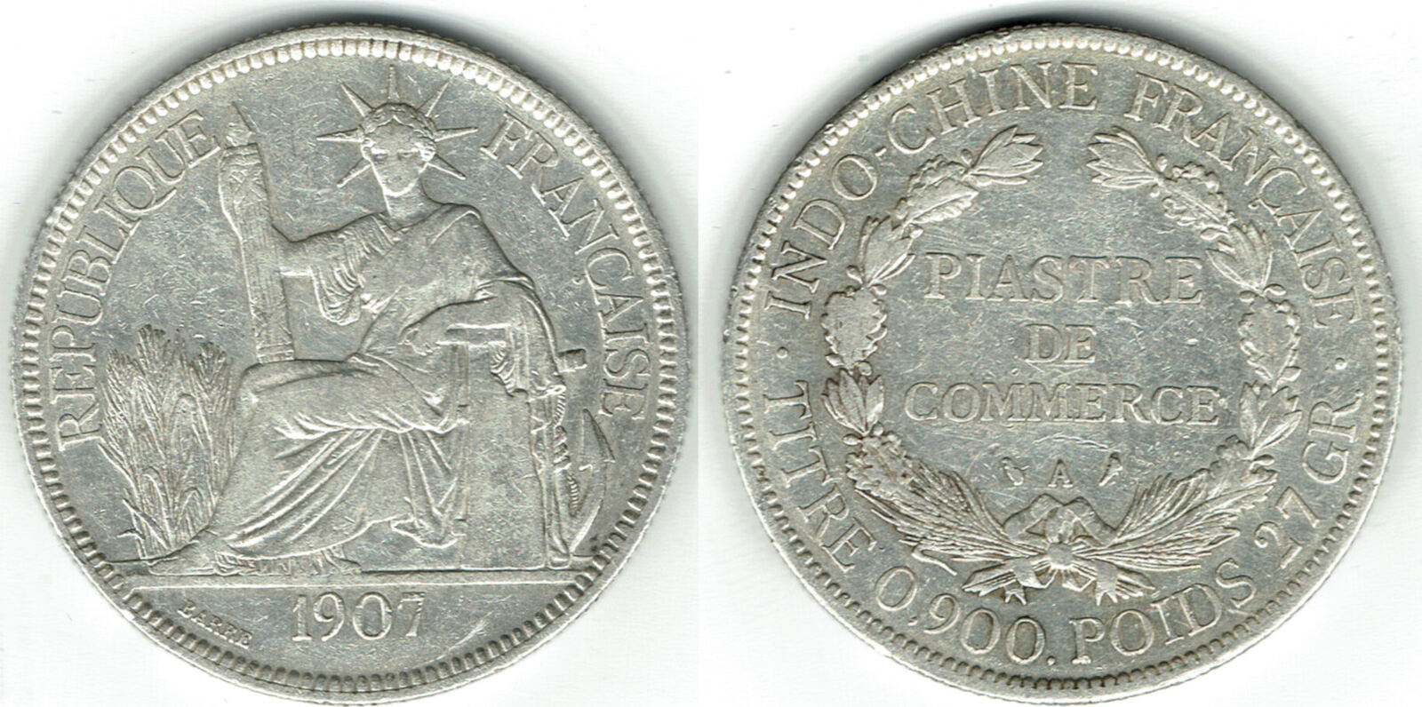 Französisch Indochina 1 Piaster french indochina (indochine), 1 Piastre ...