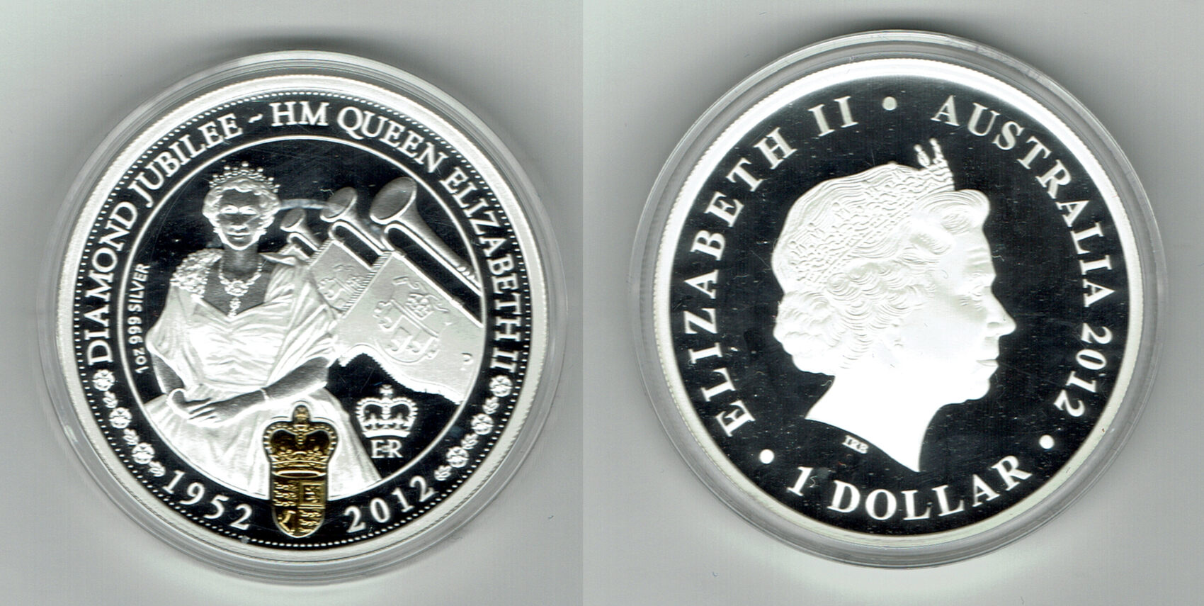 Australien australia, 1 Dollar Queen Elisabeth II. - Diamond Jubilee ...