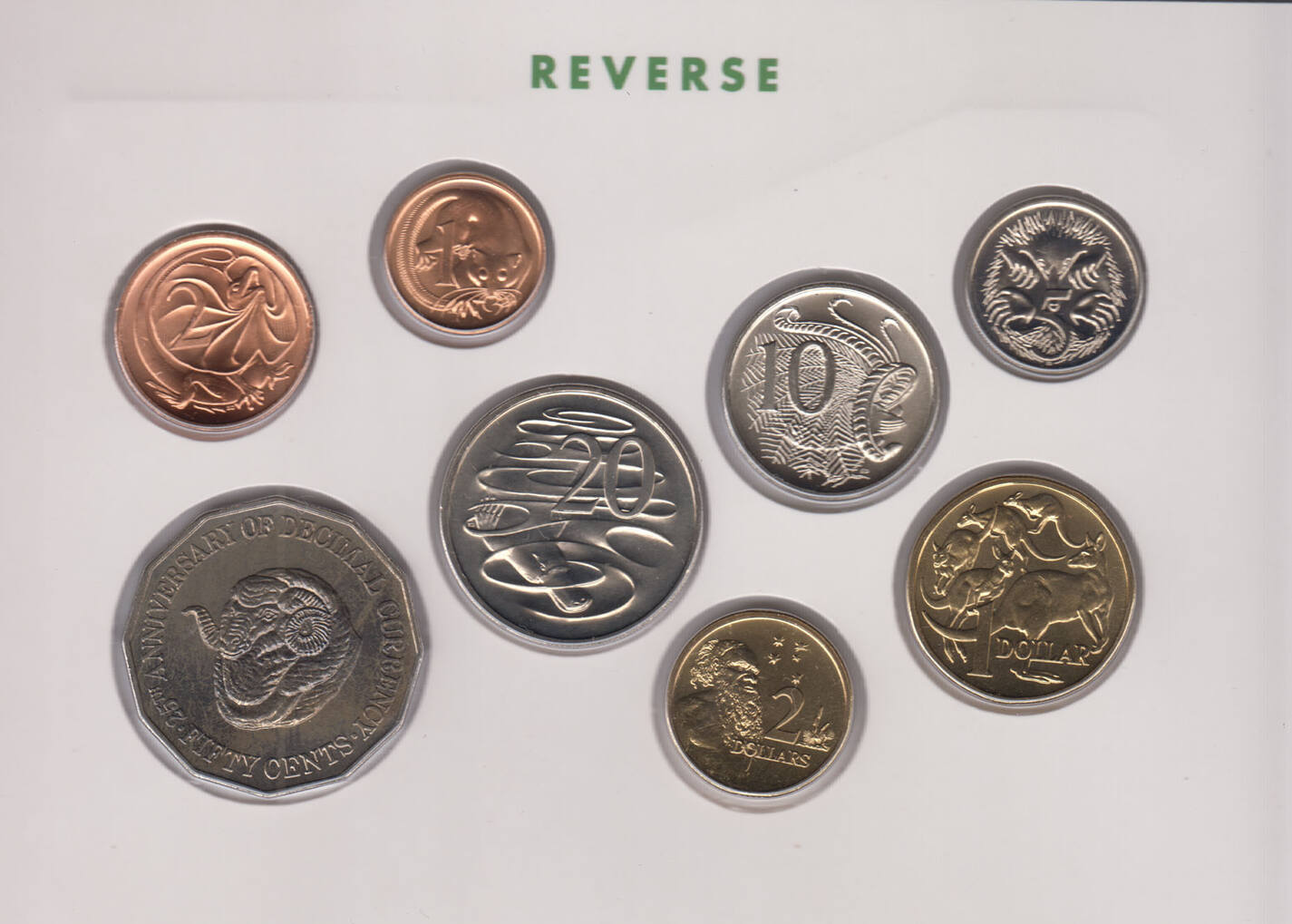 Australien 3,88 Dollars (8 Münzen) Australia, 8 Coins, uncirculated ...