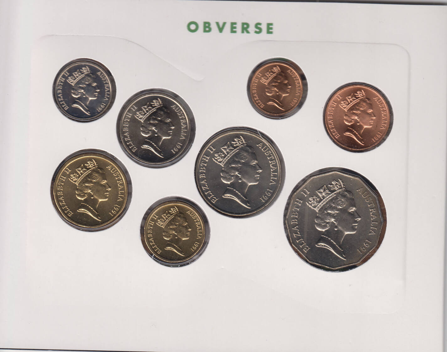 Australien 3,88 Dollars (8 Münzen) Australia, 8 Coins, uncirculated ...