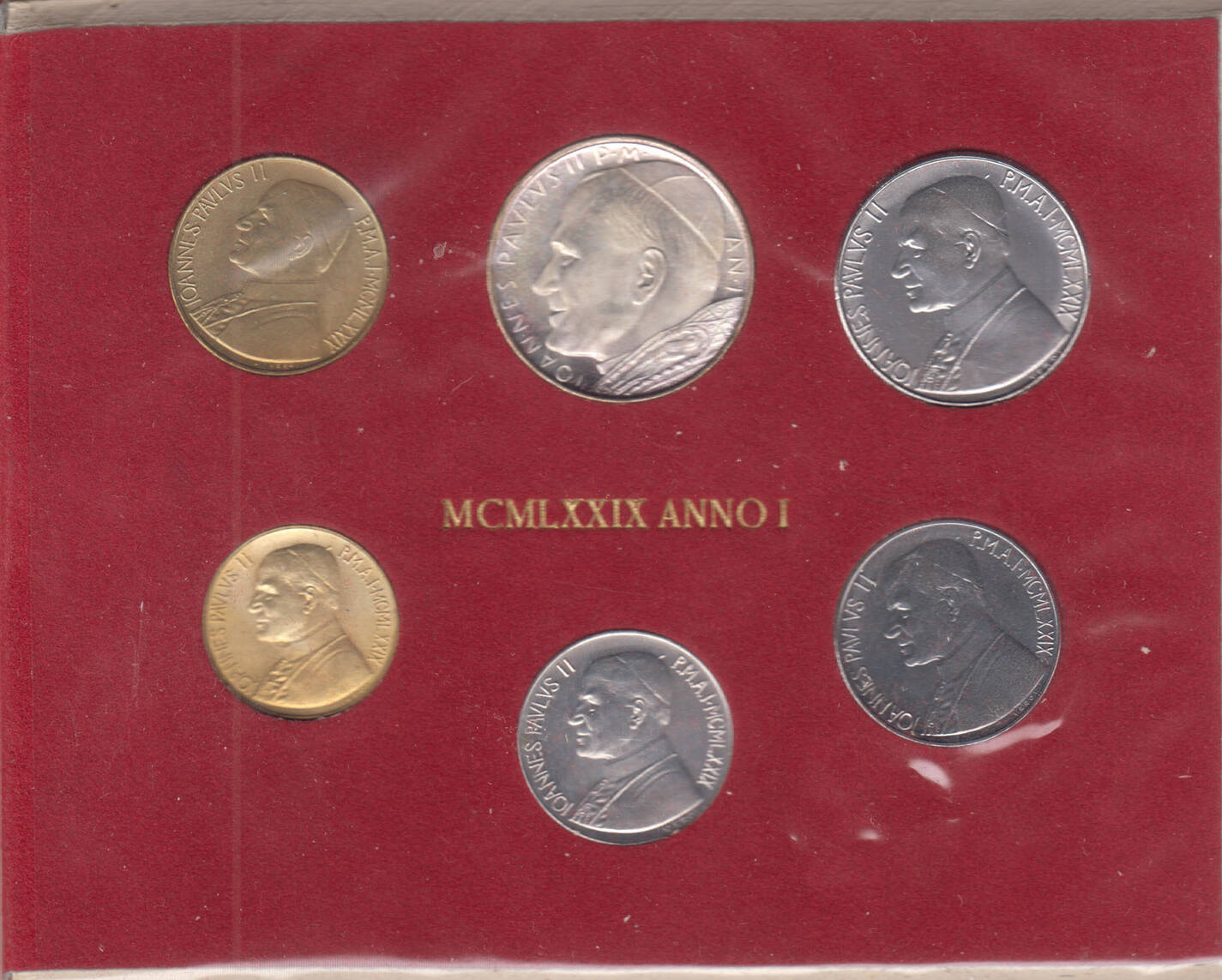 Vatikan 880 Lire (6 Münzen) 1979 vatican coin set, like scan BU (MS65 ...