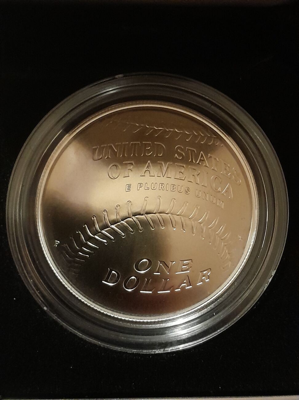1 Dollar 2014 USA, Silver Dollar "Baseball Hall of Fame", with box/COA ...