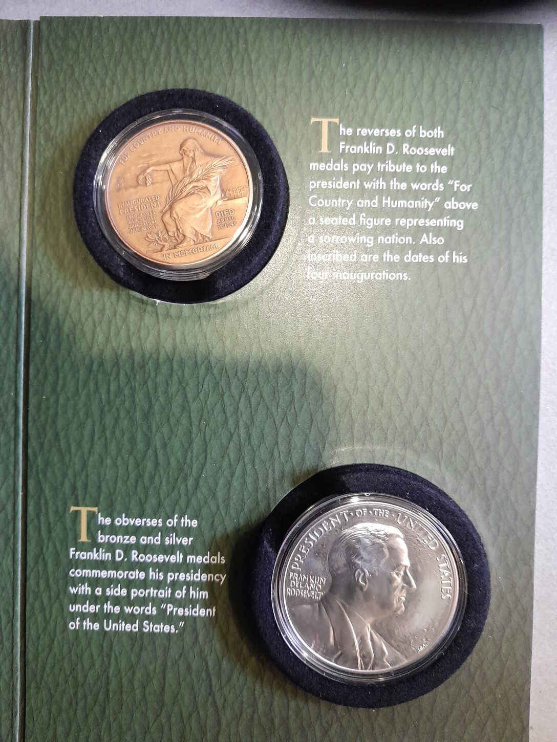 2014 USA Coin and Chronicles Set Roosevelt: Dollar + Dime + Silver ...