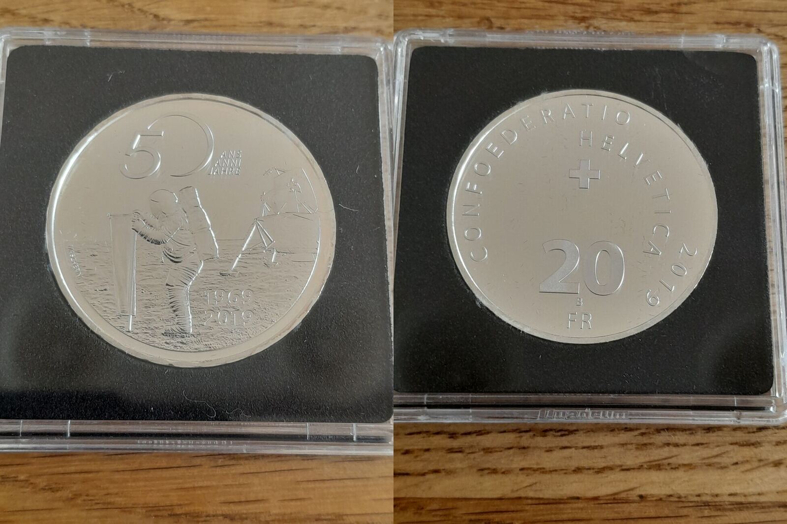 Schweiz 2019 Switzerland, 20 Franken silver - Apollo 11 - Armstrong ...