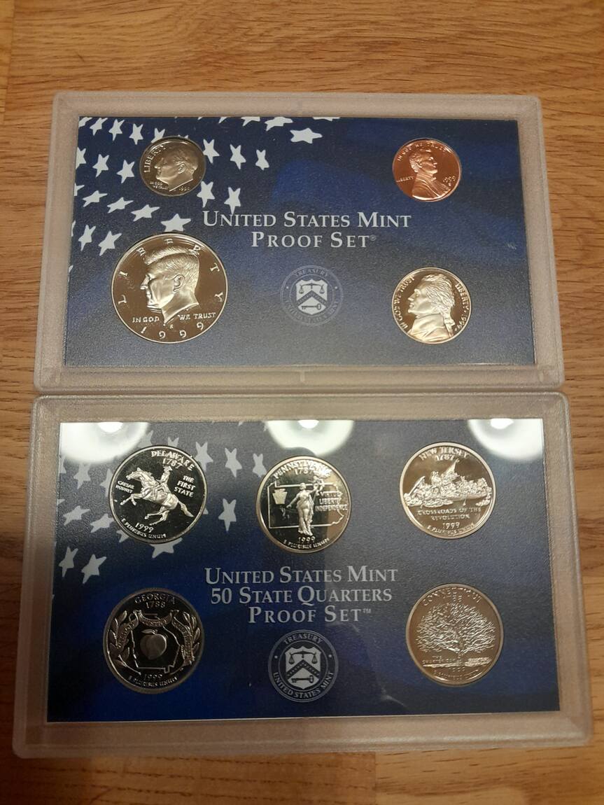 1,91 Dollars USA, United States Mint Proof Set 1999, with COA | MA-Shops