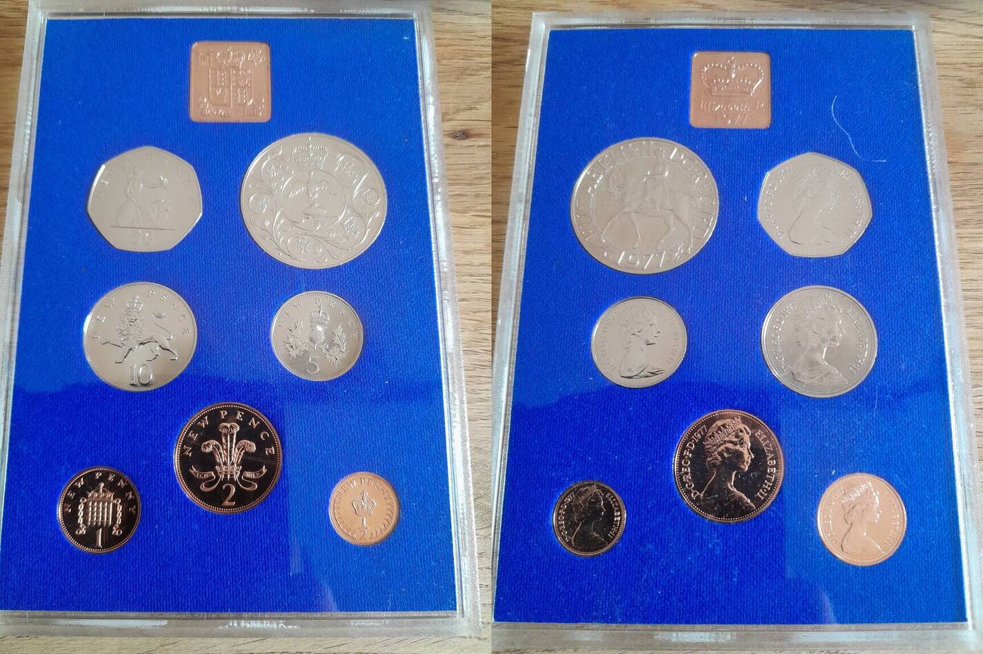 Vereinigtes Königreich - Großbritannien 68 1/2 Pence + 1 Crown Great ...