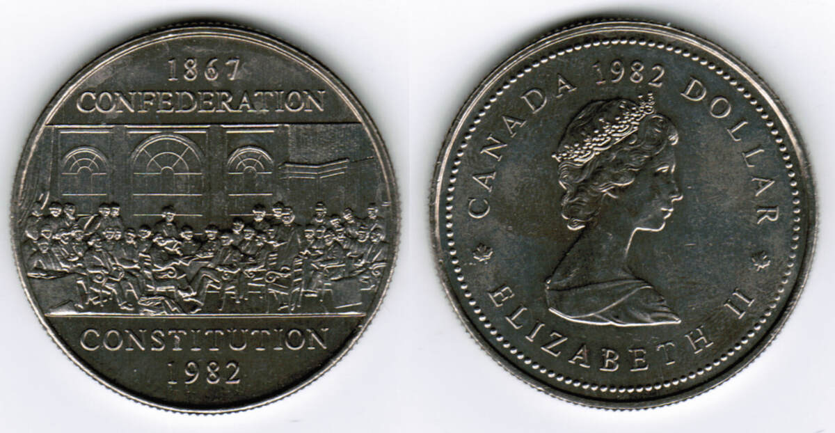 Kanada Canada, 1 Dollar, 1982, Constitution AU | MA-Shops
