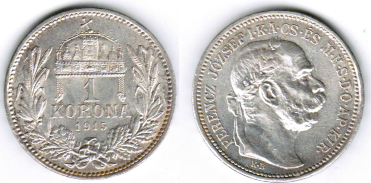 Ungarn 1 Korona hungary, 1 corona 1915 UNC- | MA-Shops