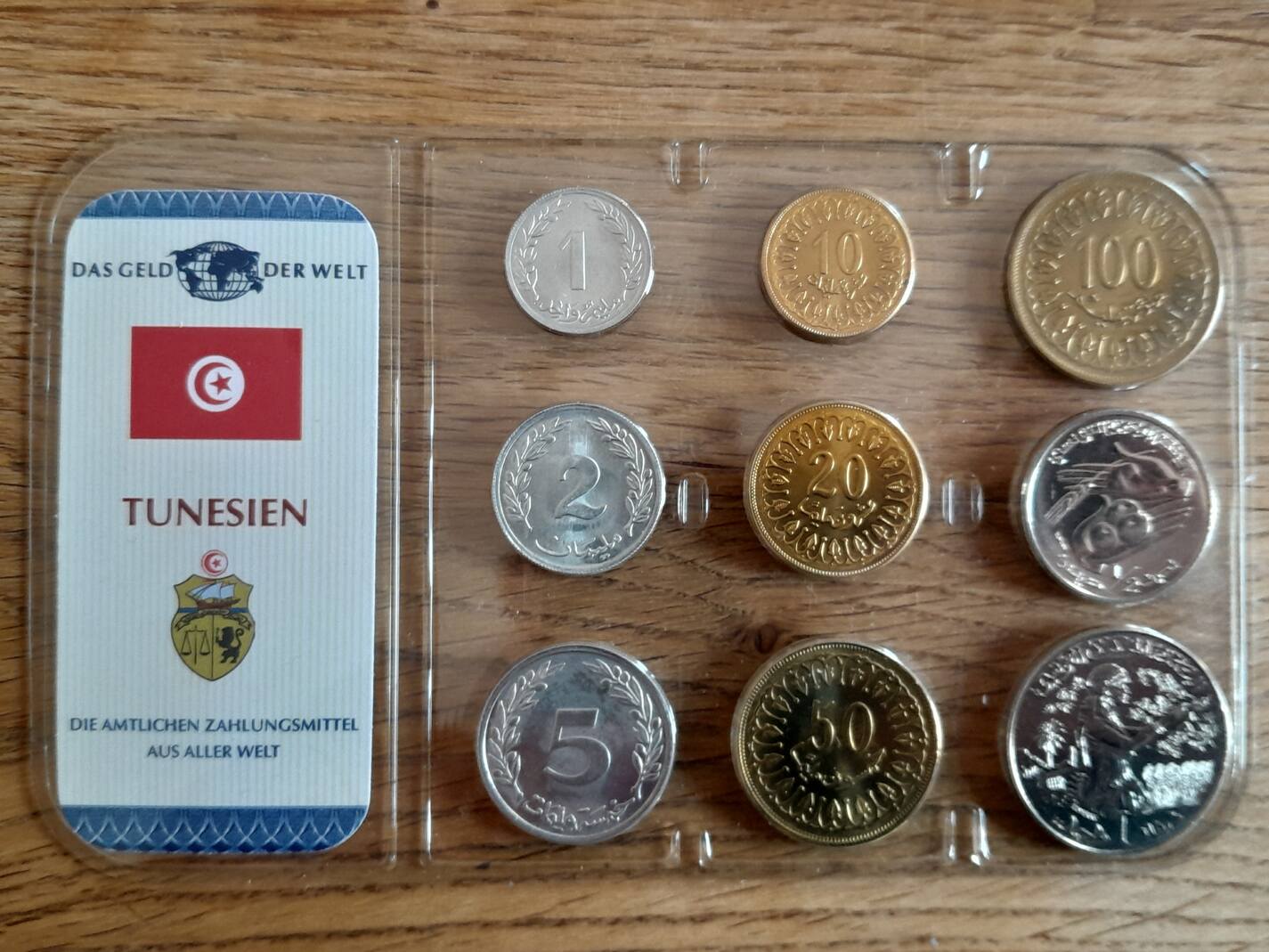 Tunesien 1,686 Dinar (9 Münzen) 1960 - 2011 tunesia coin set, mixed ...
