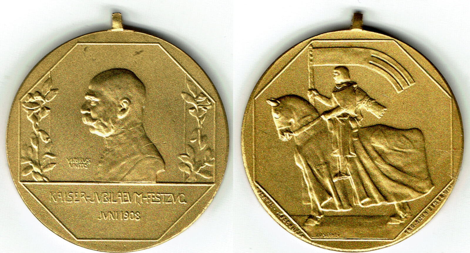 Haus Habsburg - Österreich-Ungarn Bronze-Medaille 1908 austria, medal ...